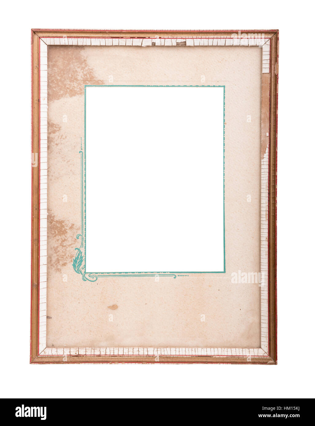 Vintage classical frame isolated on white background Stock Photo - Alamy