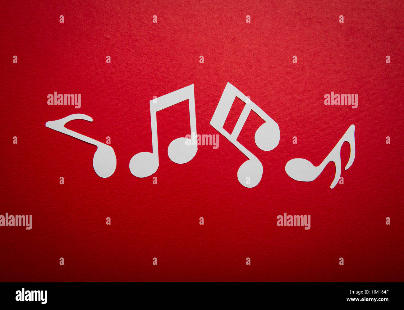 Paper cut of music note with copy space for text or design Stock Photo ...