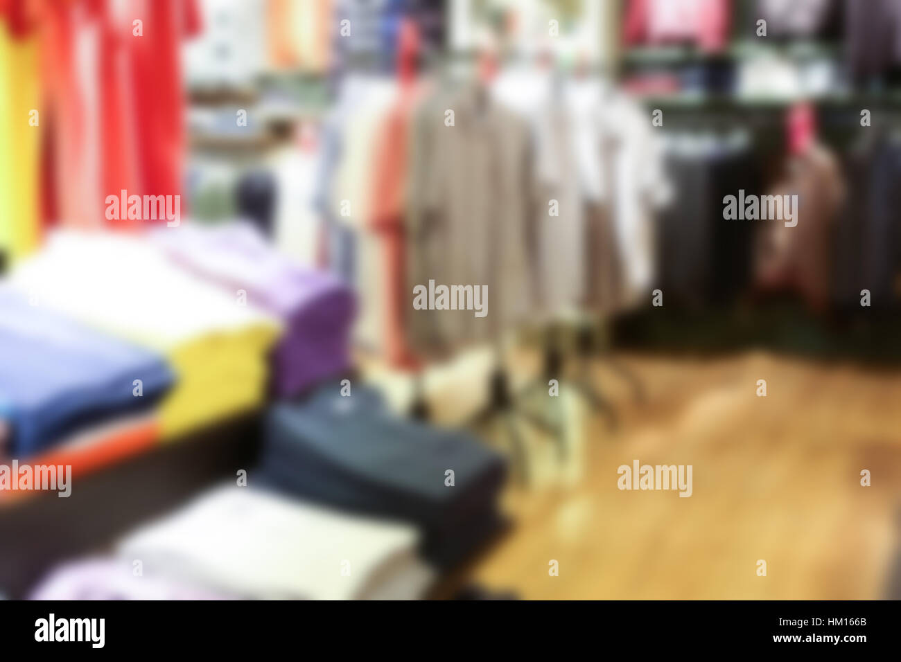 Abstract blur Interior of clothing store Stock Photo - Alamy