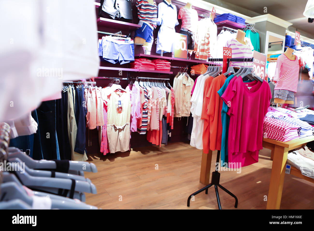 Interior of clothing store Stock Photo - Alamy