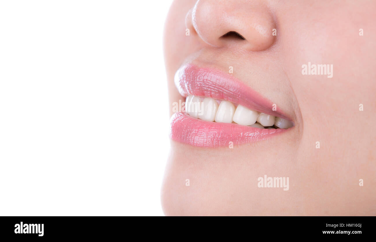 Healthy woman teeth Stock Photo - Alamy