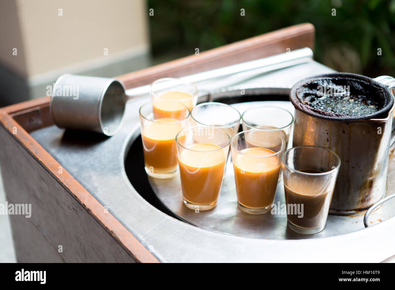 Glass of hot tea Stock Photo - Alamy