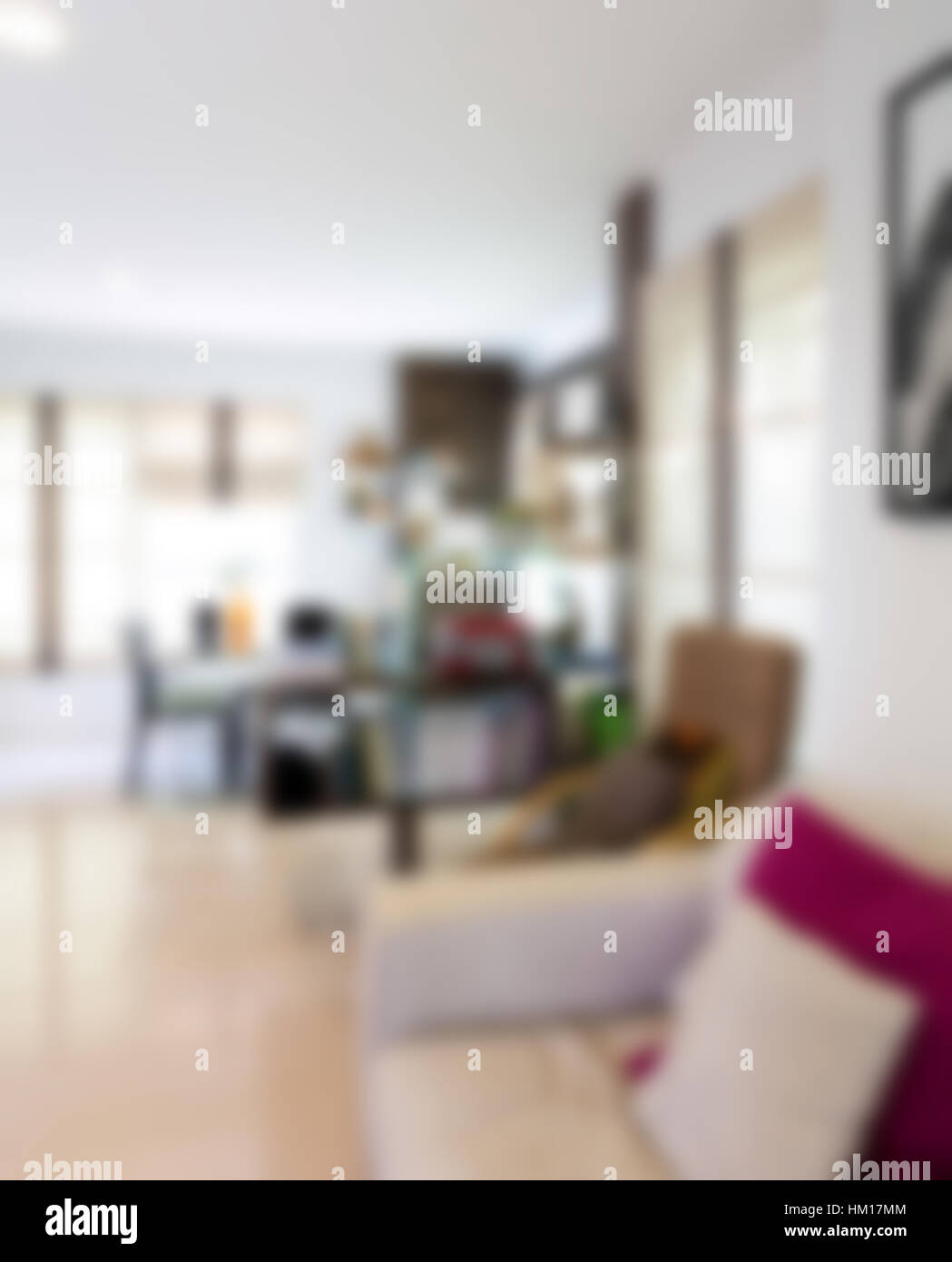 Abstract blur Modern living room interior Stock Photo - Alamy