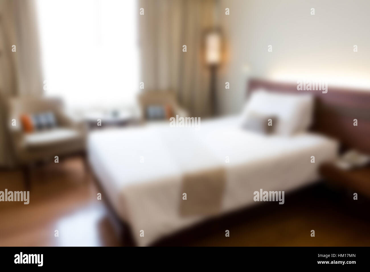 Abstract blur Interior of modern comfortable hotel room Stock Photo - Alamy