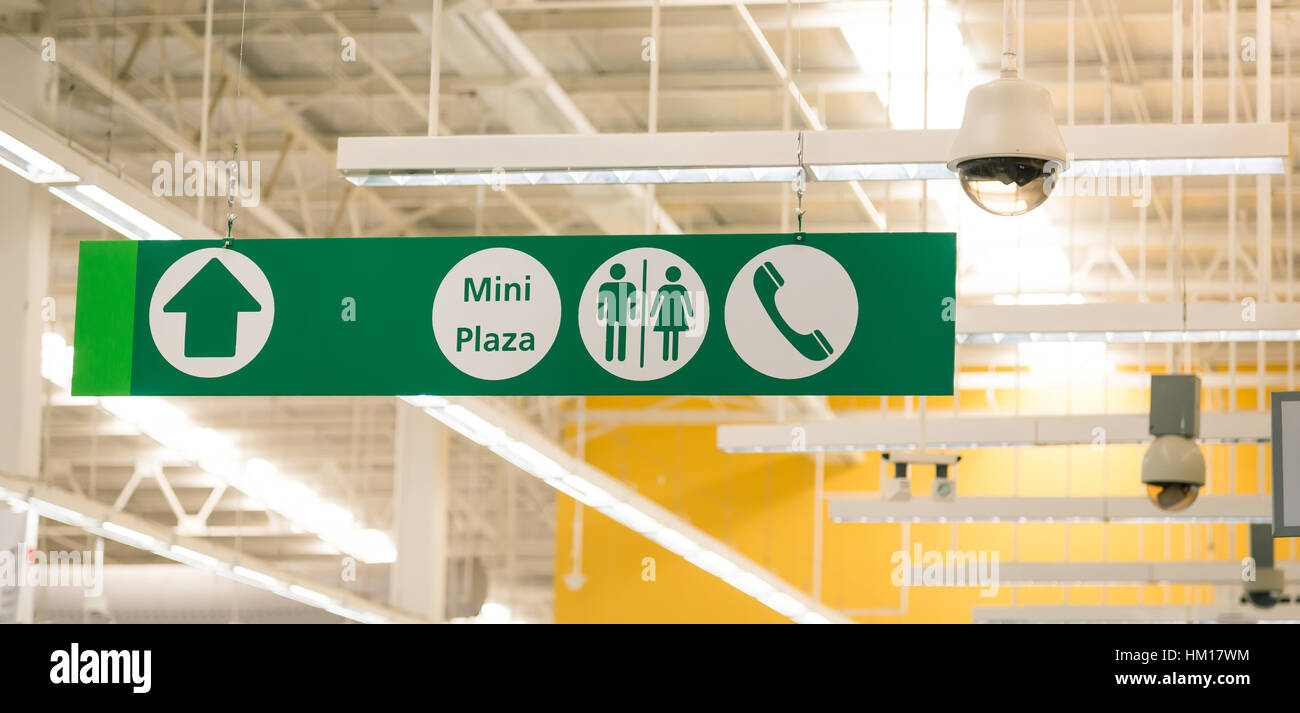 Sign in supermarket Stock Photo - Alamy