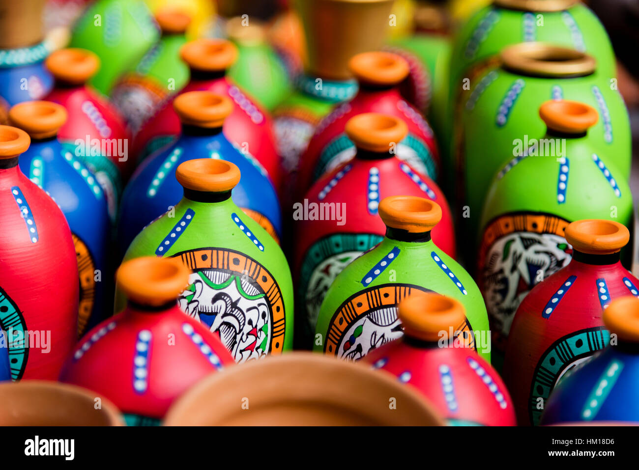Beautiful handicrafts meant for decoration for sale at a shop Stock ...