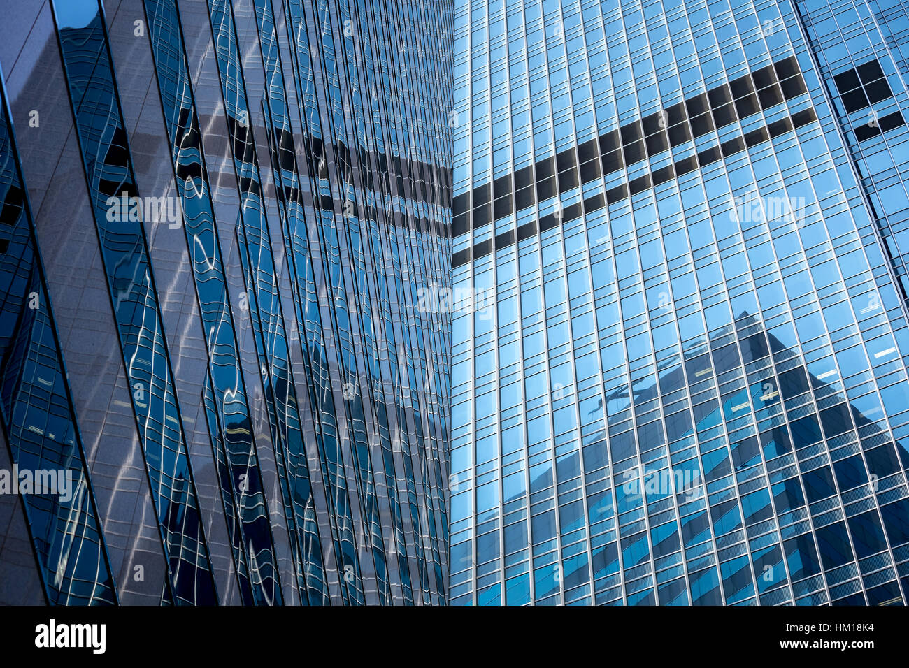 Windows of commercial building in Hong Kong Stock Photo - Alamy