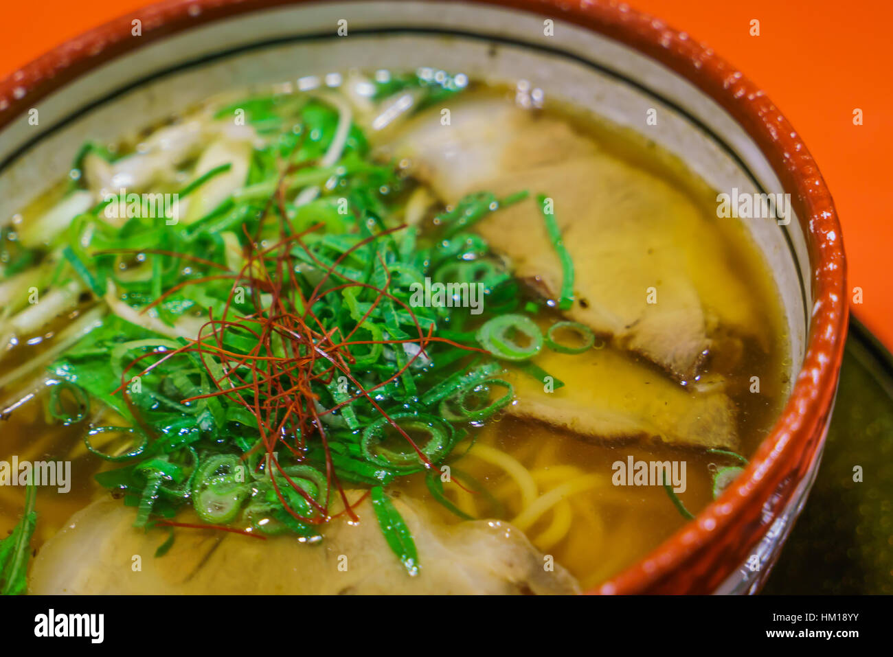 Japanese ramen noodle on table Stock Photo - Alamy