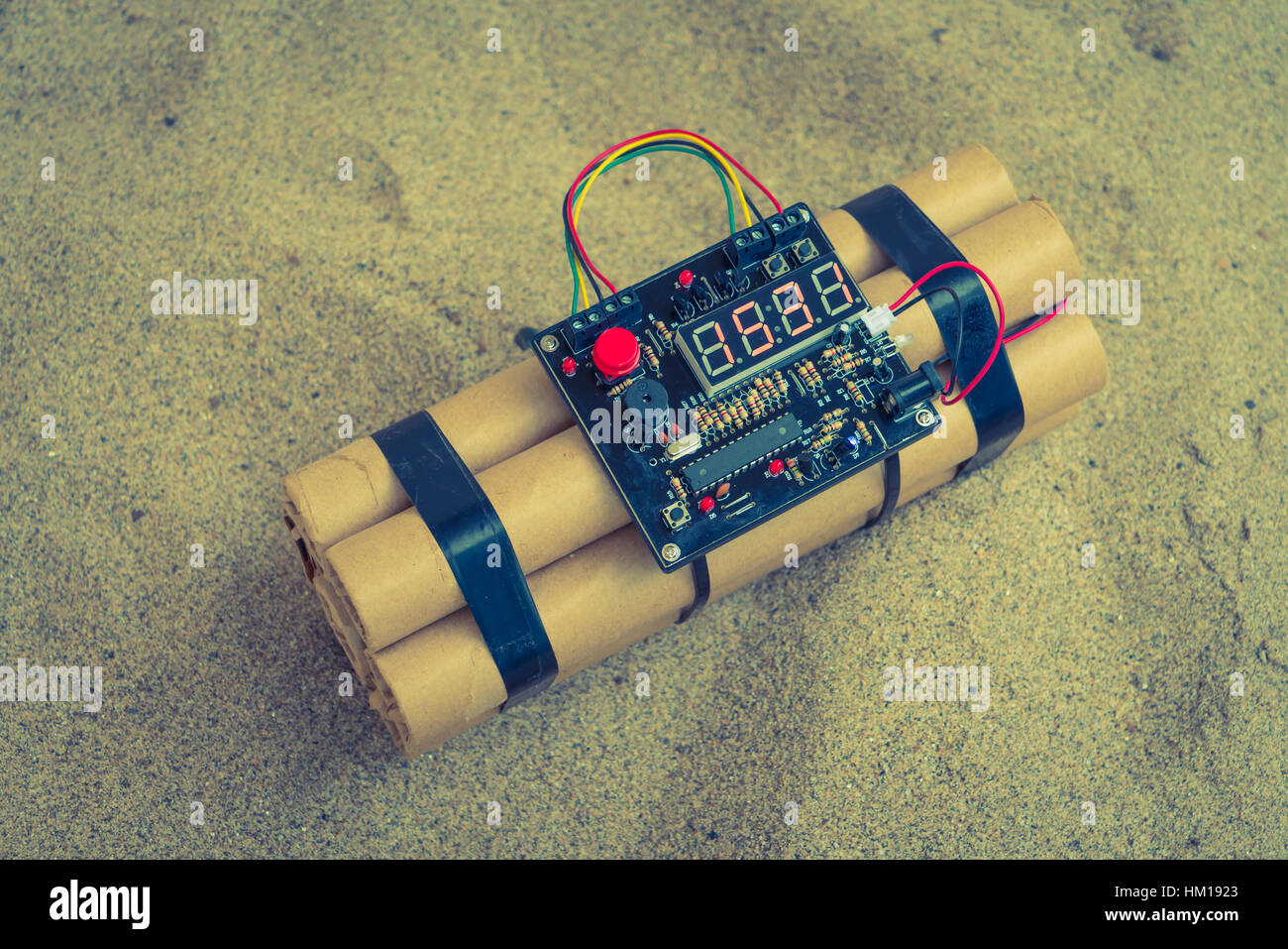 TNT time bomb ( Filtered image processed vintage effect Stock Photo - Alamy