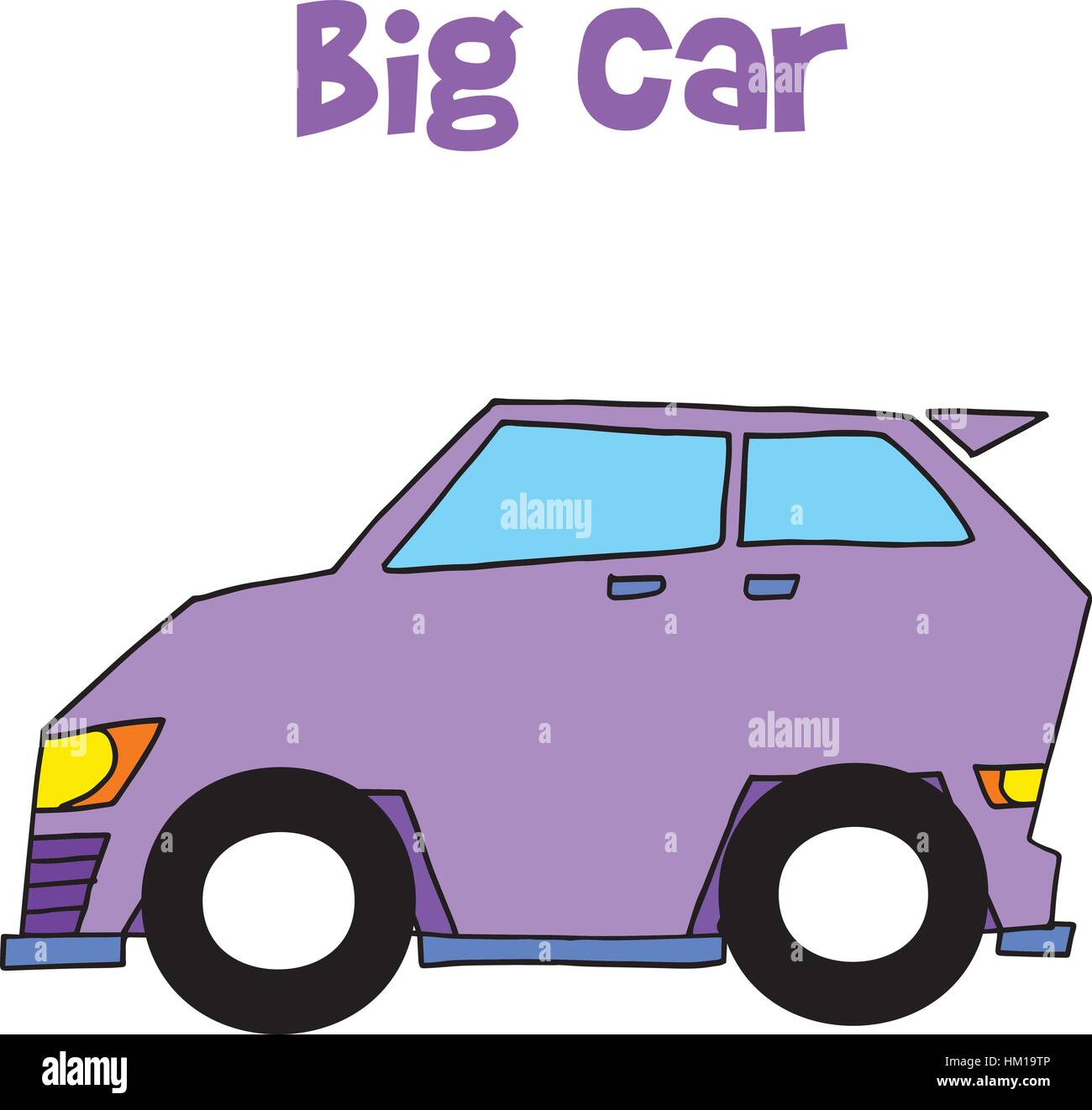 Big lights car Stock Vector Images - Alamy