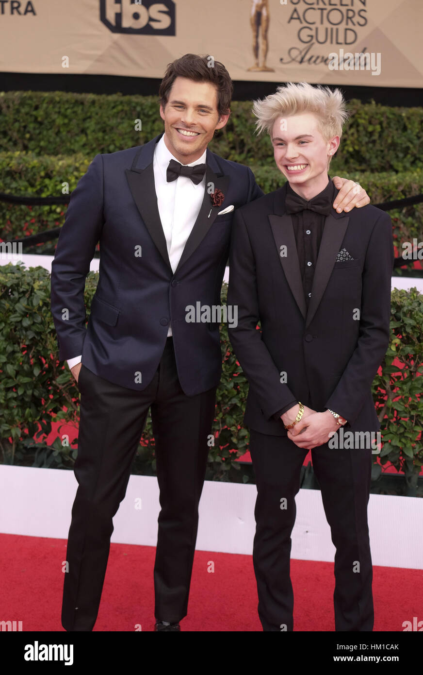 Los Angeles, USA. 29th Jan, 2017. Actor James Marsden, left, attends ...