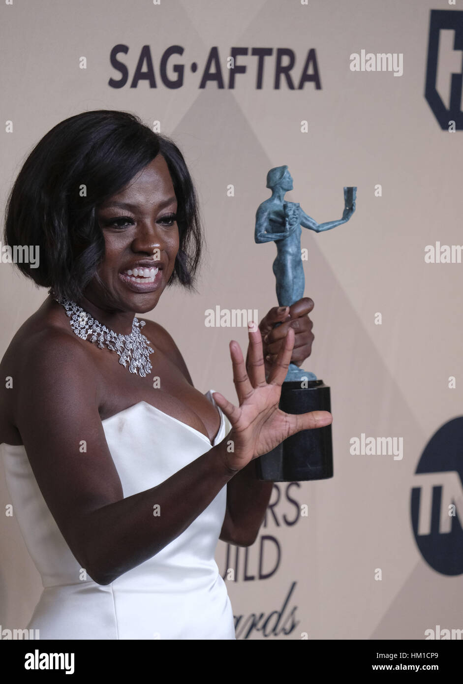 Los Angeles, USA. 29th Jan, 2017. Actress Viola Davis, winner of the ...