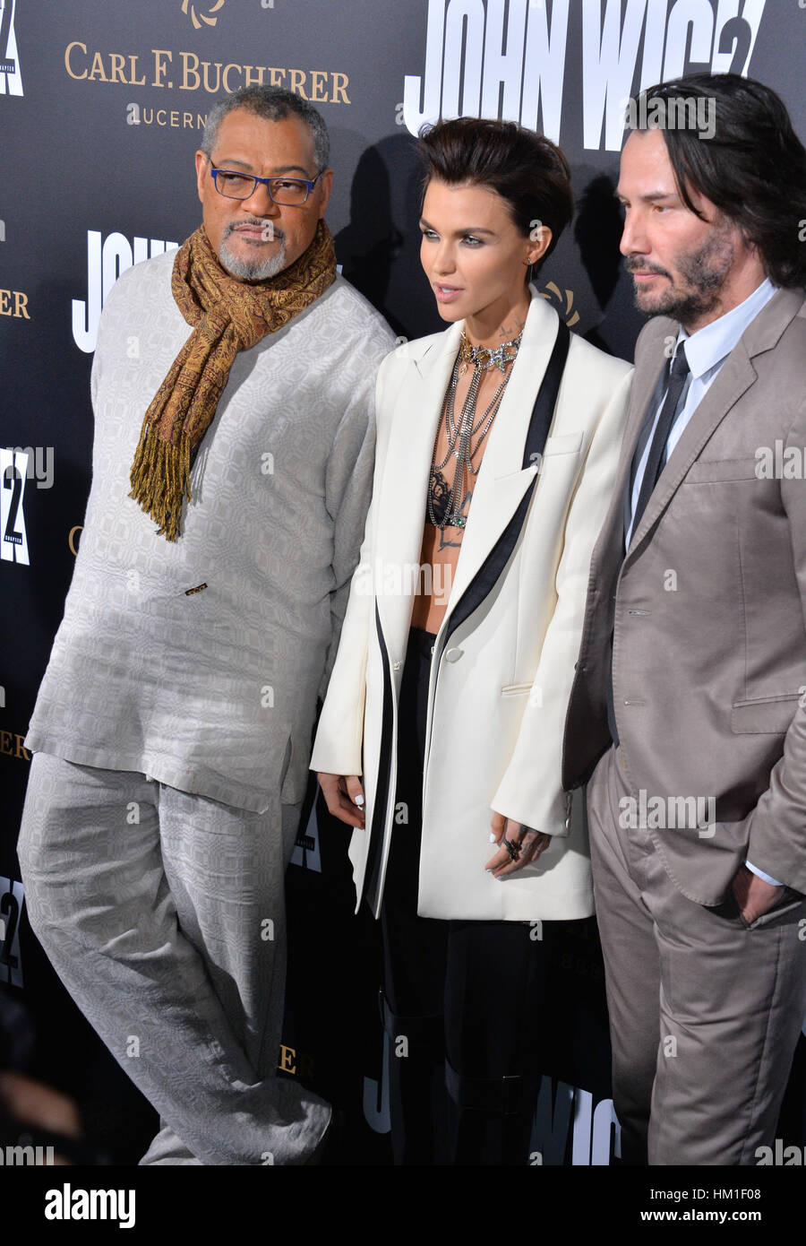 Los Angeles, California, USA. 30th January 2017. Actors Keanu Reeves ...