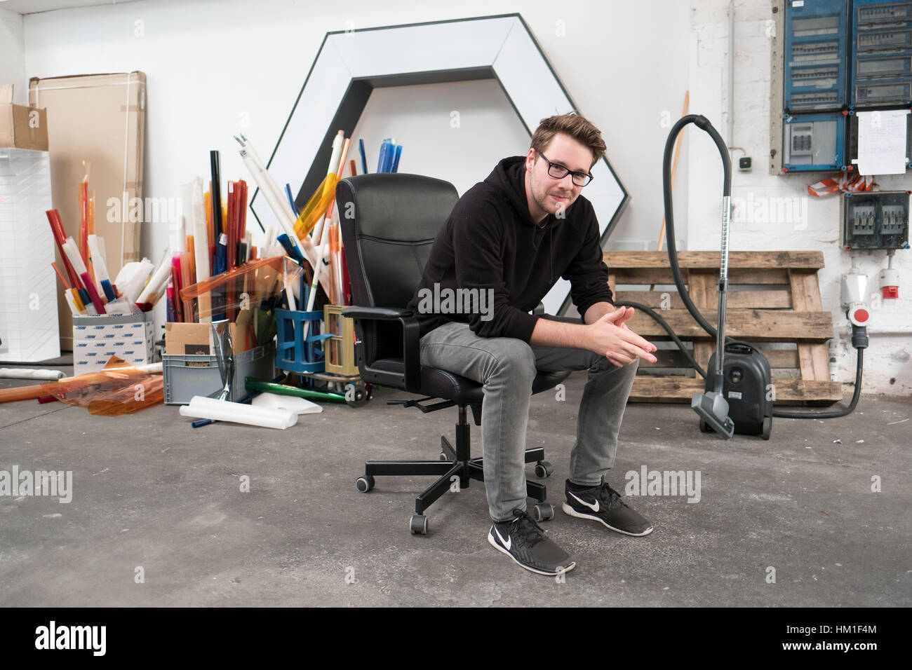 Cologne, Germany. 13th Oct, 2016. Comedy writer Stefan Titze seen in a ...
