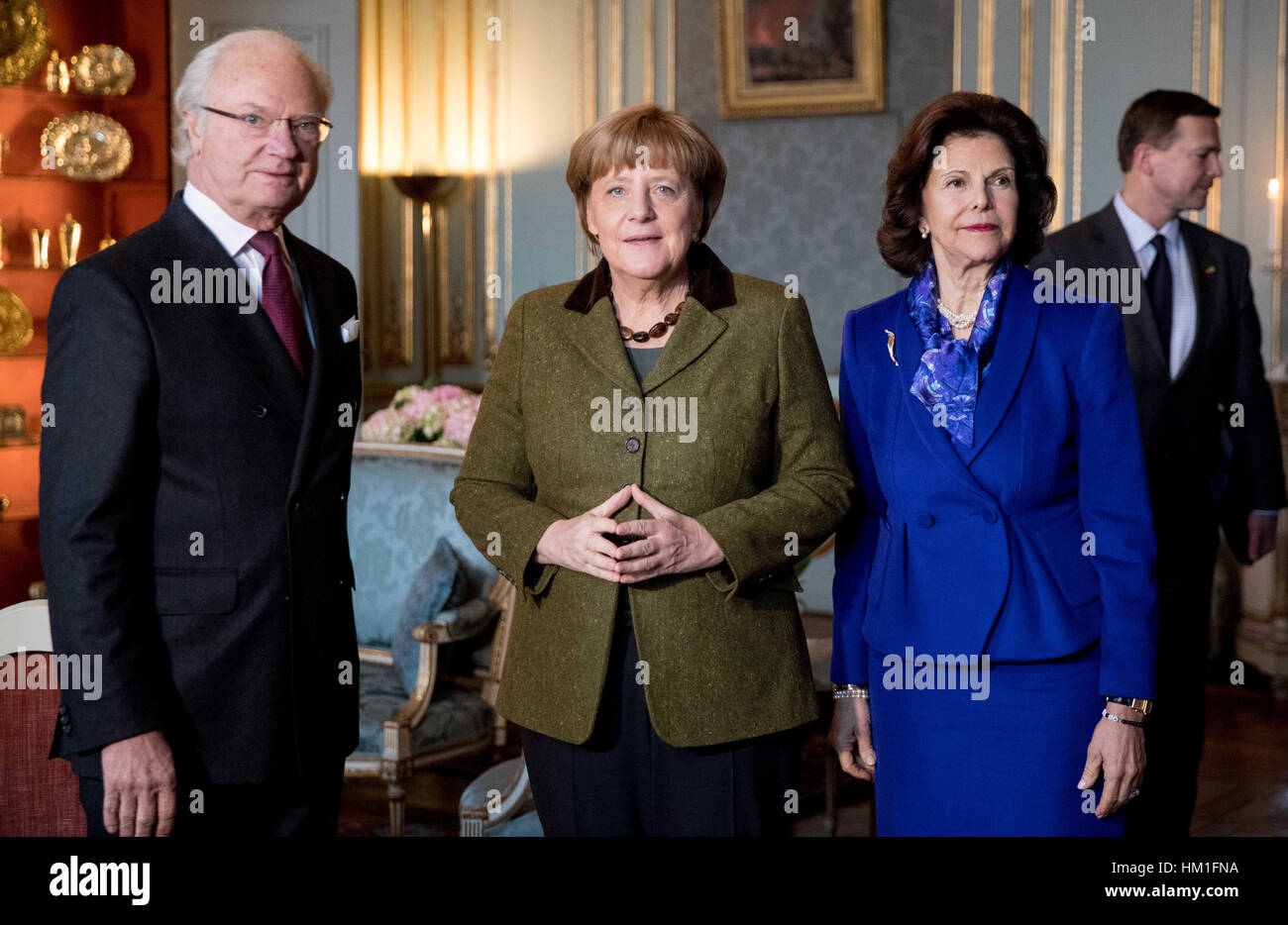 Stockholm, Sweden. 31st Jan, 2017. The German chancellor Angela Merkel ...