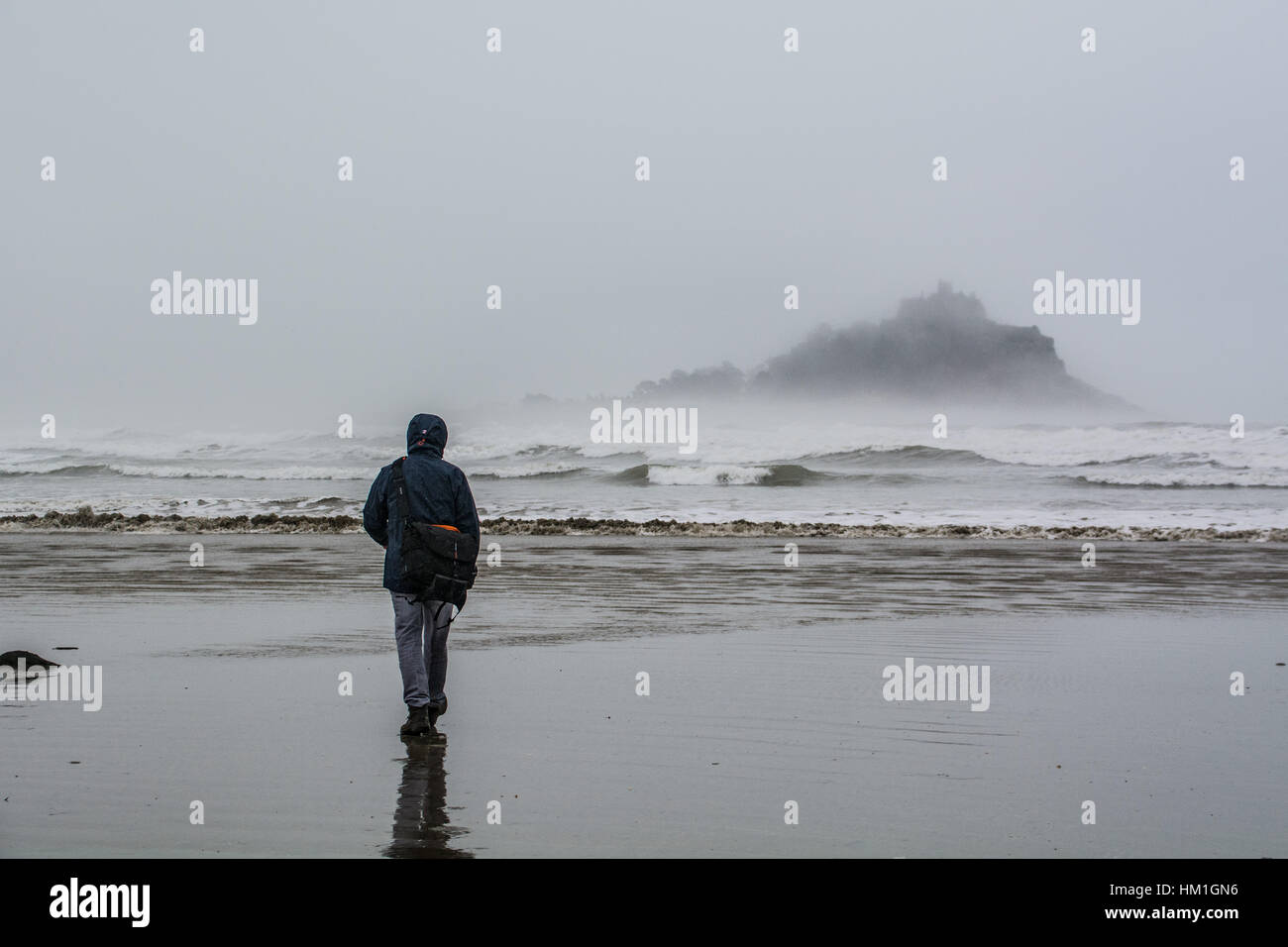 Fog obscuring views beach temperature lunchtime 12 degrees c credit hi ...