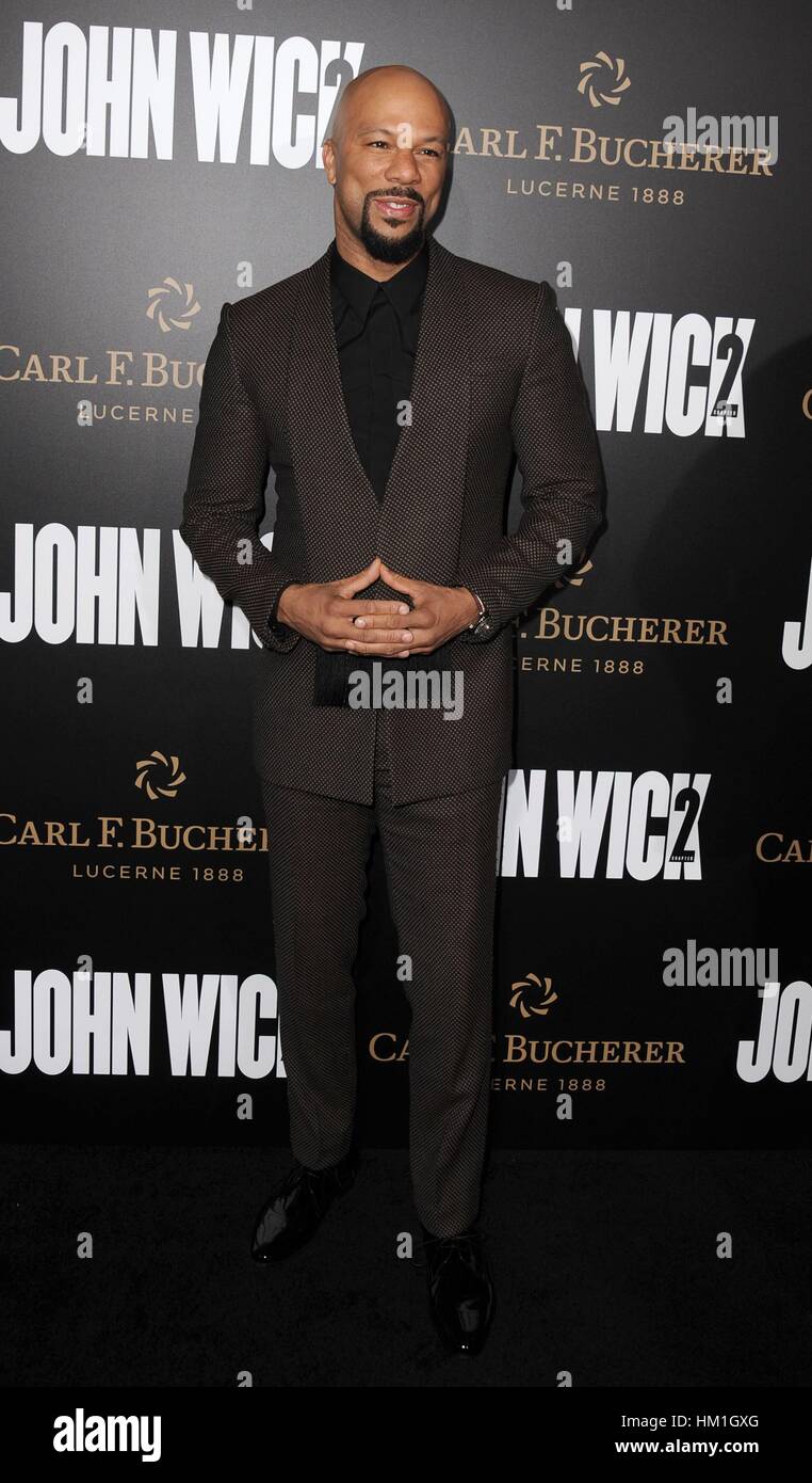 Los Angeles, CA, USA. 30th Jan, 2017. Common at arrivals for JOHN WICK ...