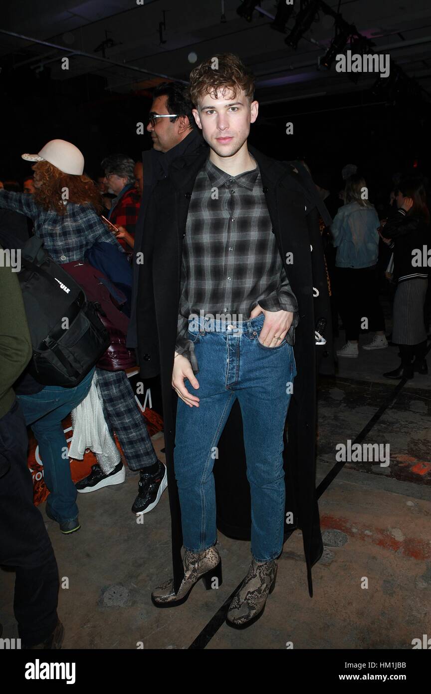 New York, NY, USA. 31st Jan, 2017. Actor Tommy Dorfman at Nick Graham NYFW Men's A/W 2017 at ...