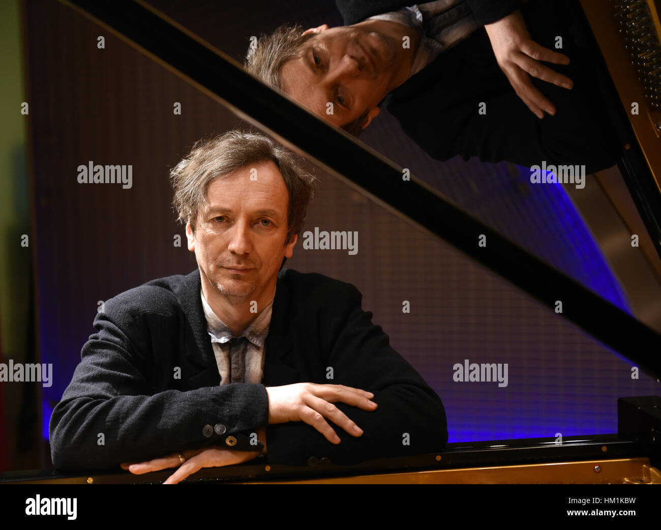 dpa-exclusive - The Duesseldorf composer and pianist Volker Bertelmann ...