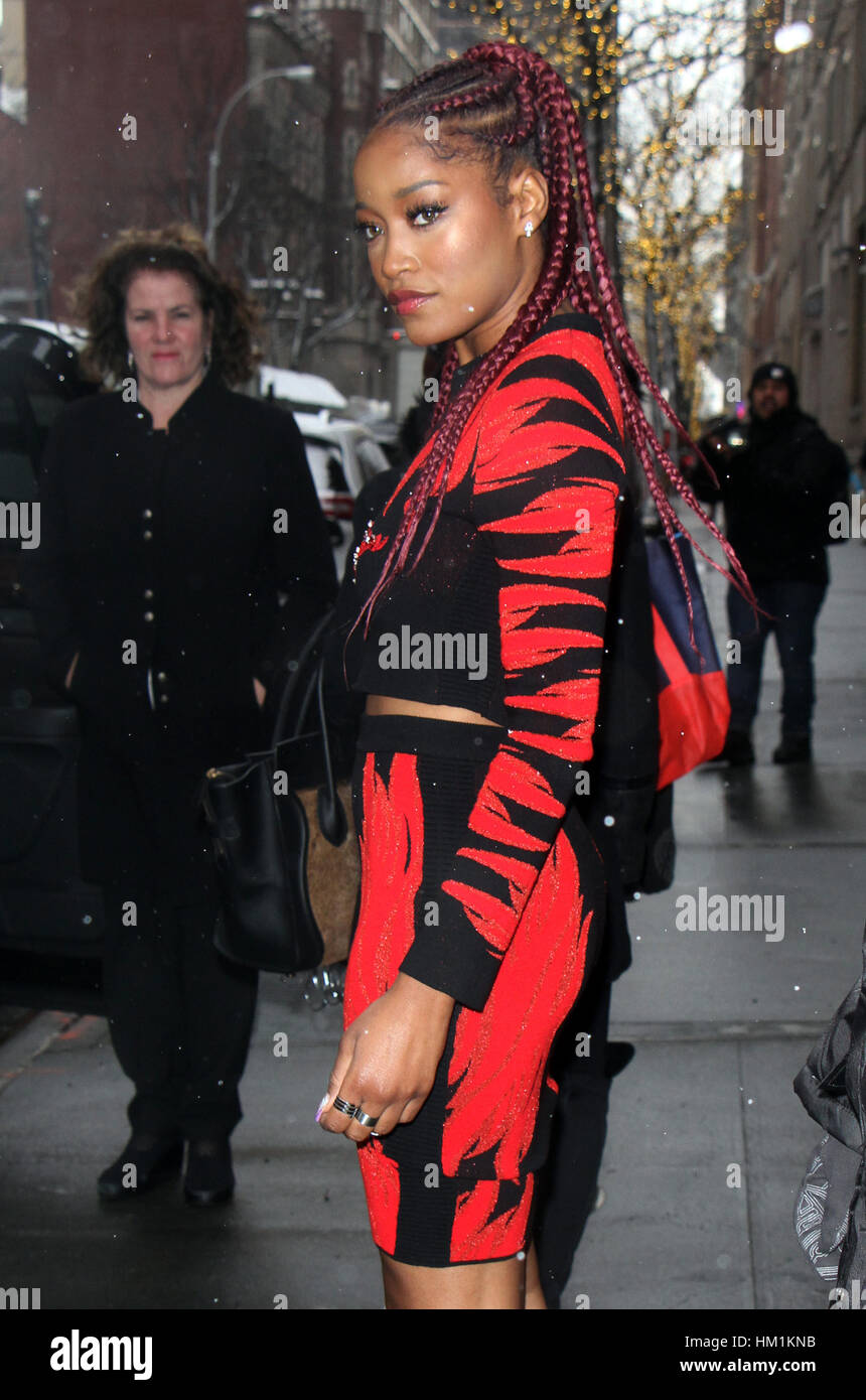 New York, USA. 31st Jan, 2017. Keke Palmer poses for photographers ...