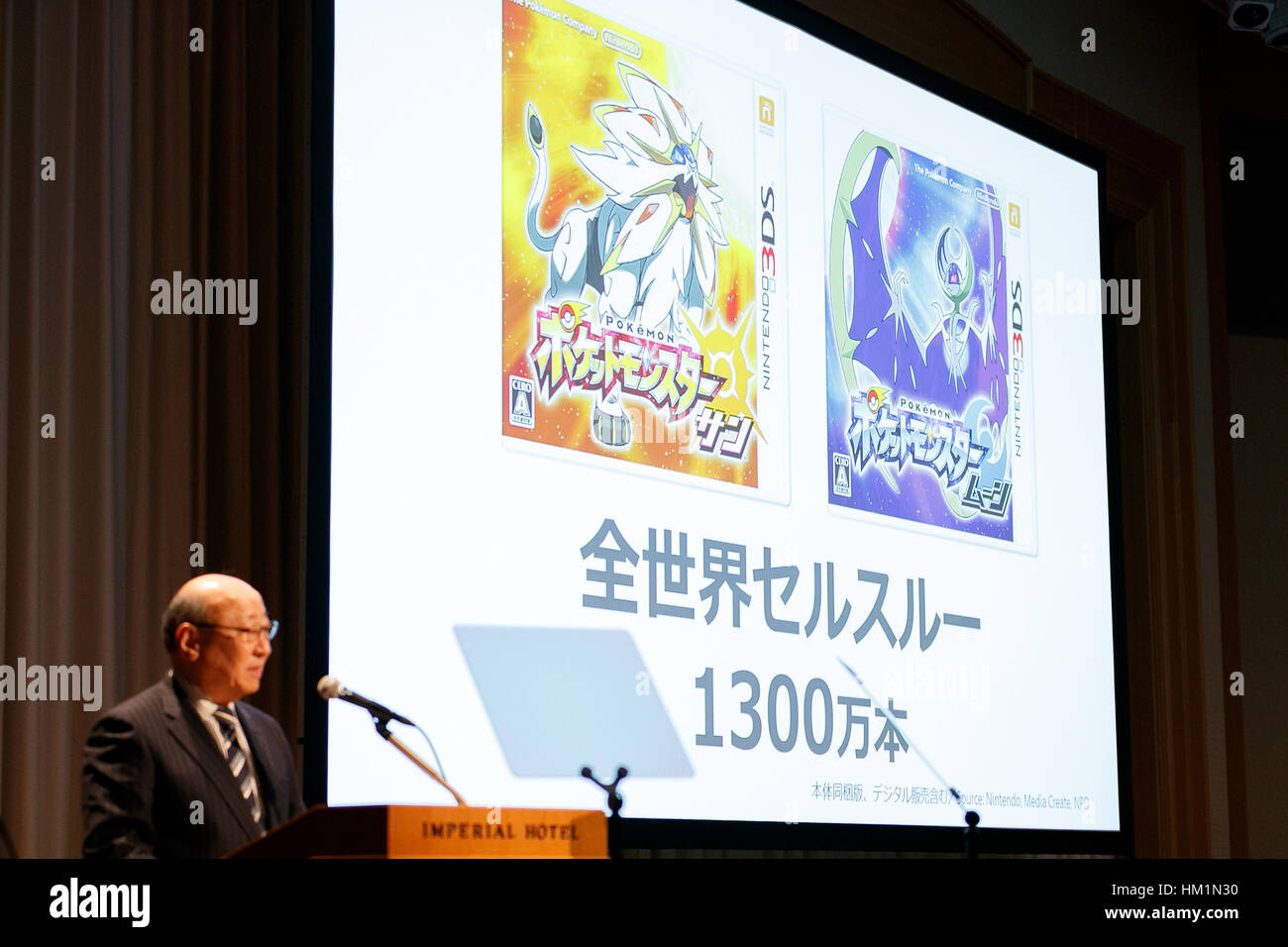 Tokyo, Japan. 1st Feb, 2017. Nintendo President Tatsumi Kimishima ...