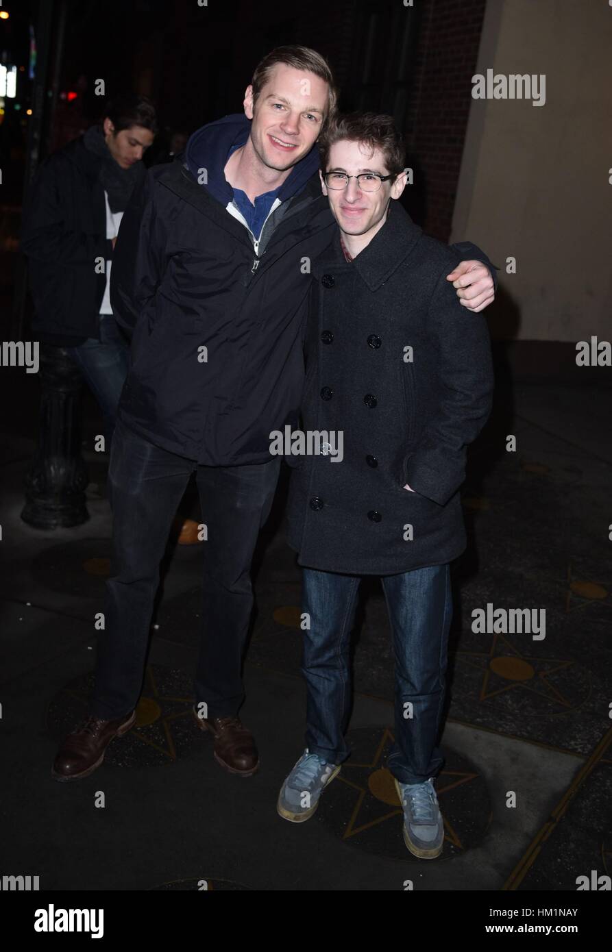 New York, USA. 31st Jan, 2017. Will Pullen, Noah Robbins at arrivals ...