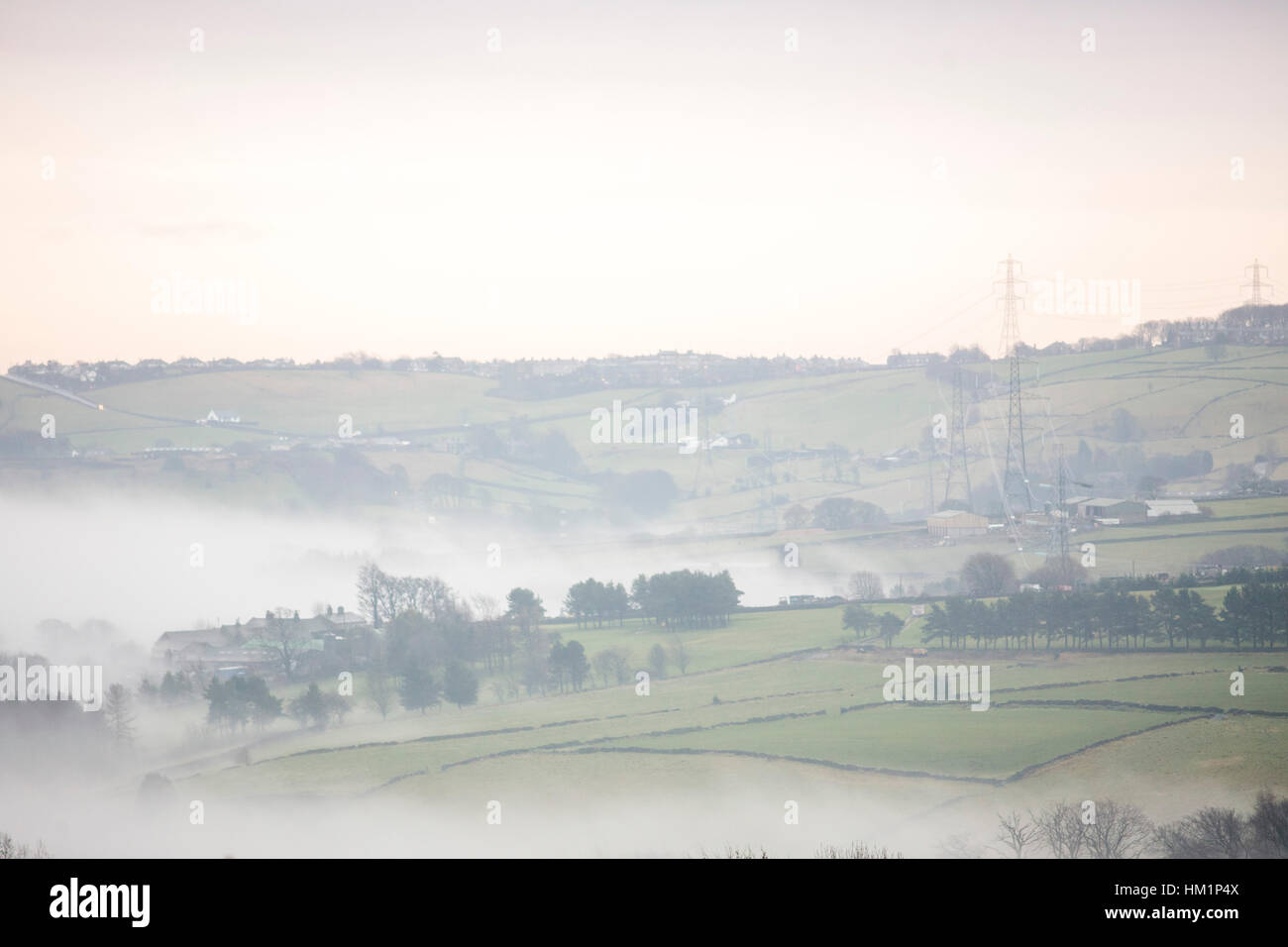 Thornton, Bradford, West Yorkshire, UK . 1st Feb, 2017. UK Weather. A ...