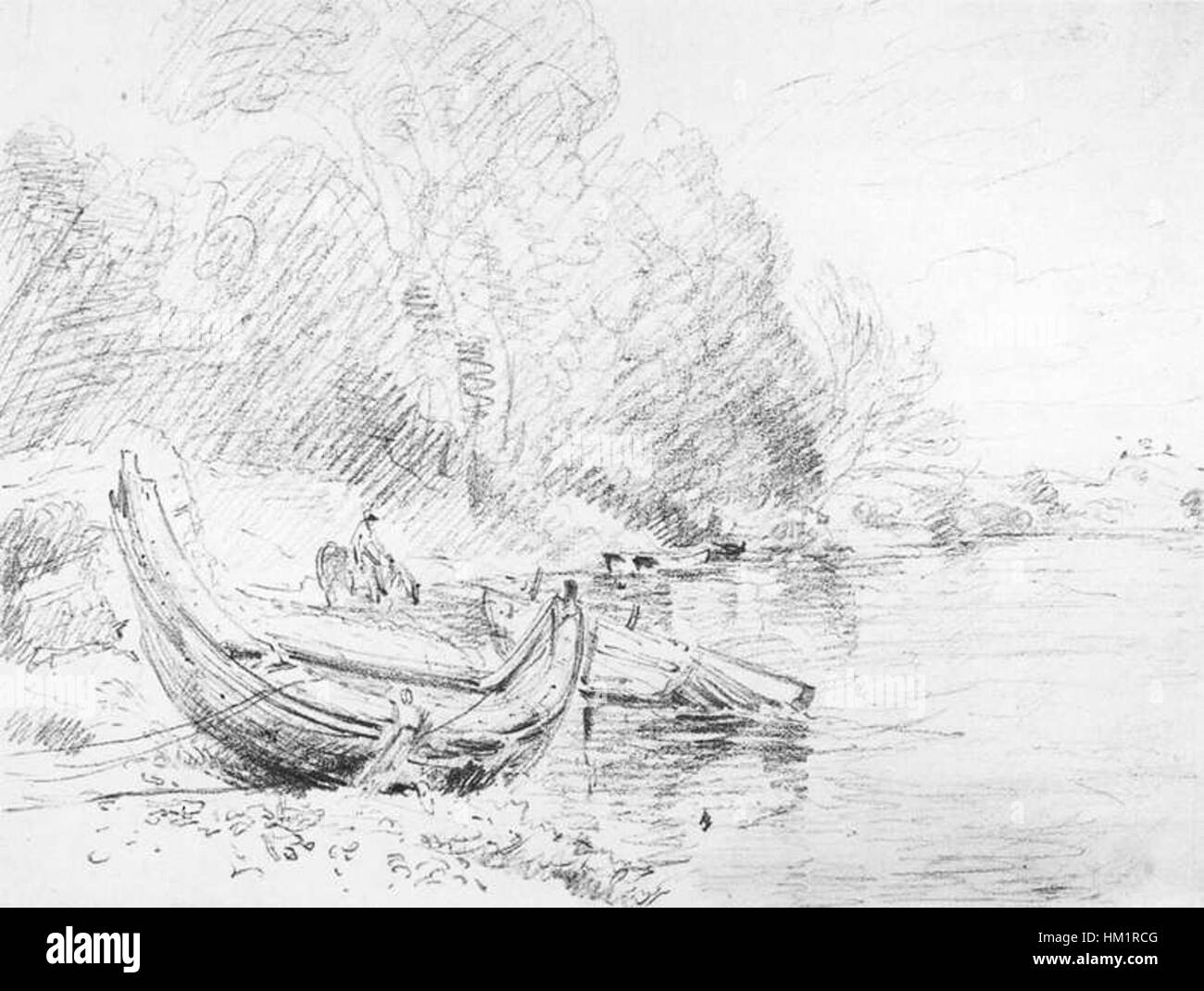 John Constable's painting 'View on the River Severn at Worcester ...