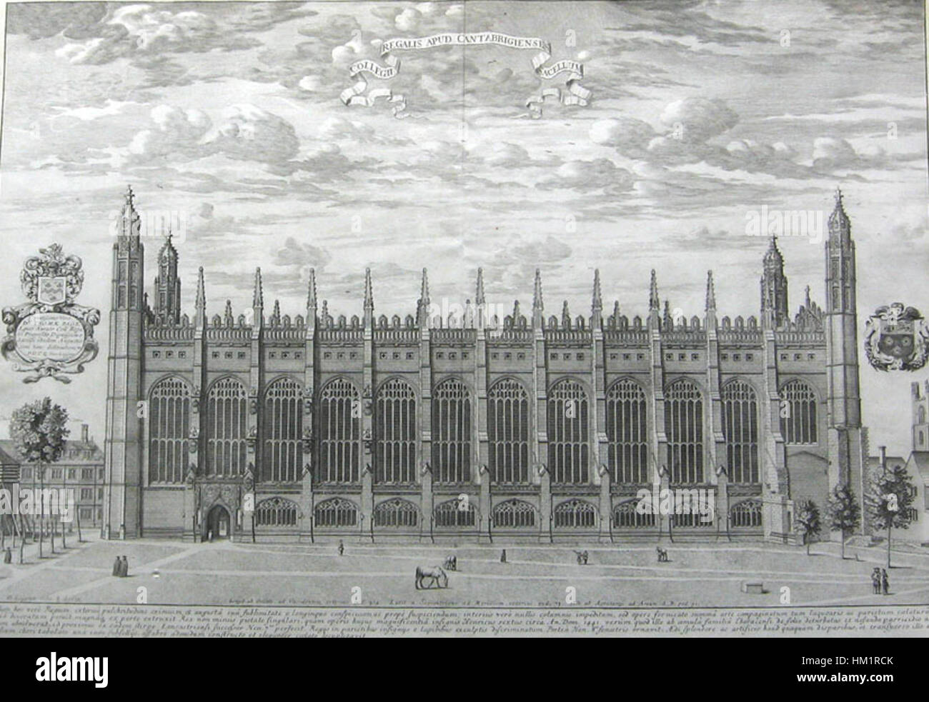 This engraving by Loggan from 1690 depicts the King's College Chapel in ...