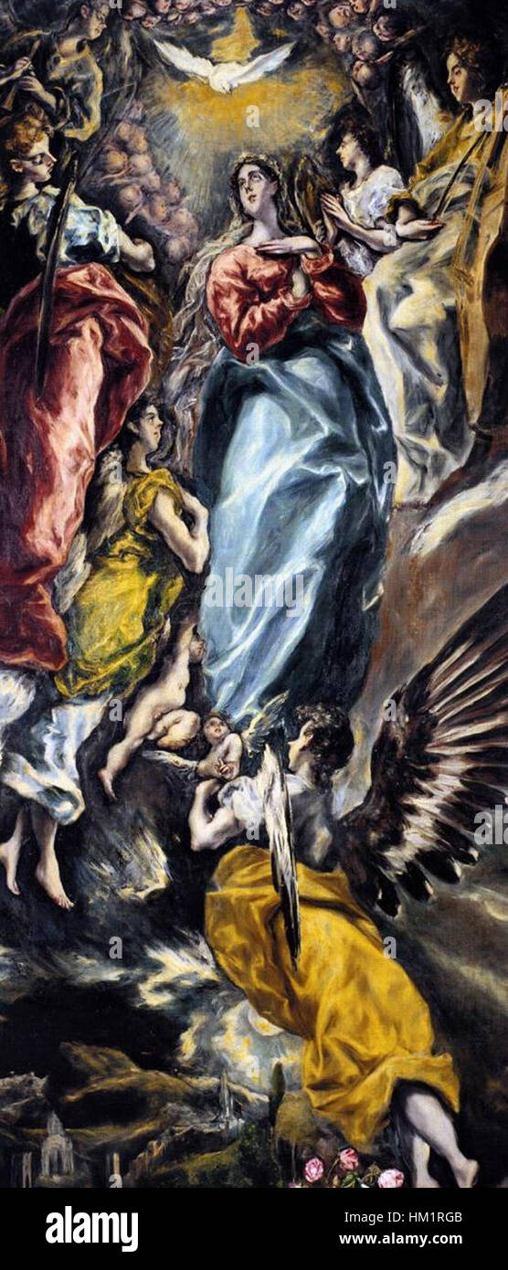 'Inmaculada' by El Greco, a 16th-century painting, presents the Virgin ...