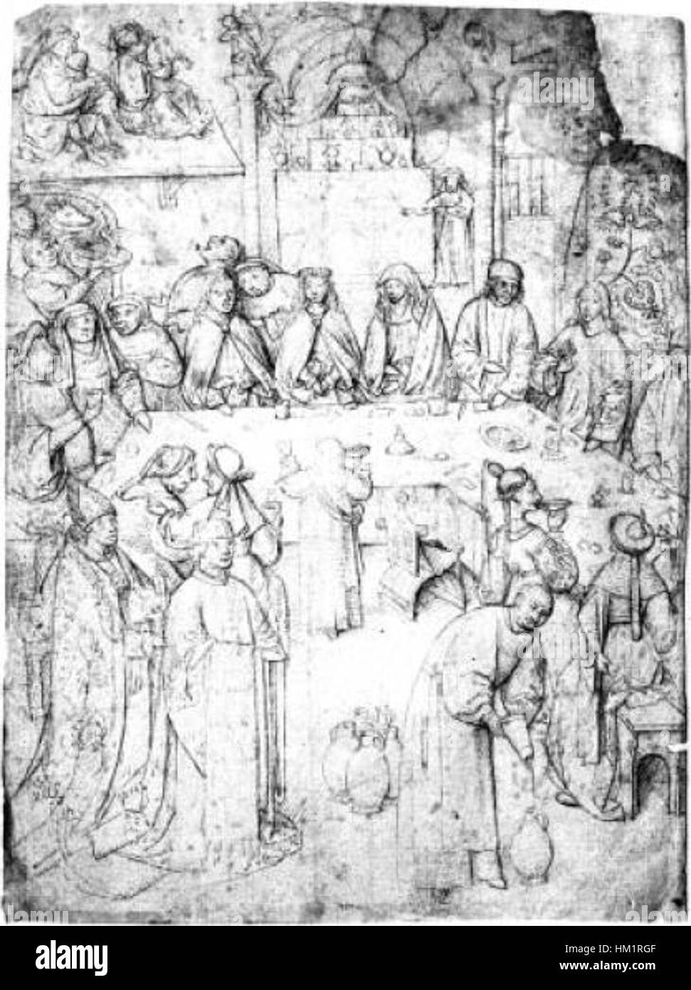 Attributed to Hieronymus Bosch, 'Marriage at Cana' depicts the biblical ...
