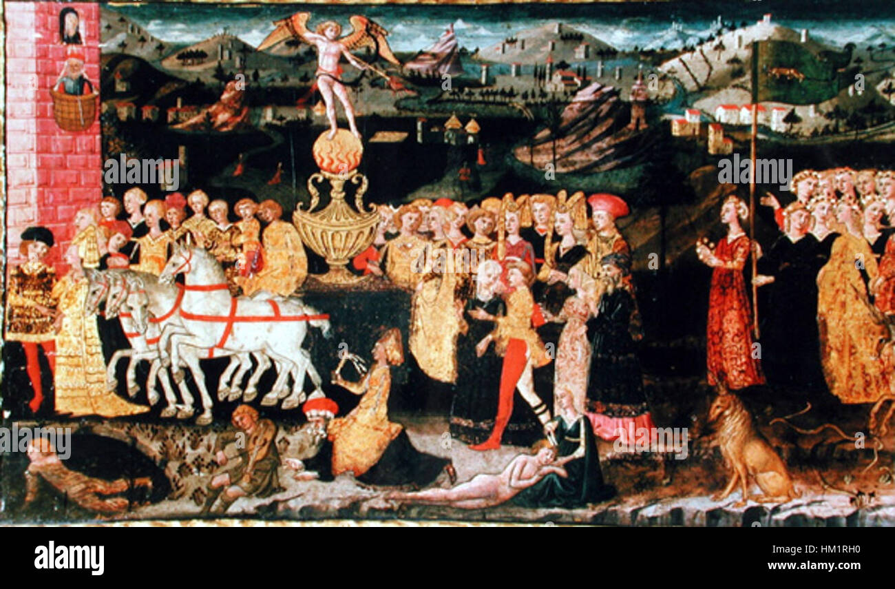 The painting 'I Trionfi - Appolonio 02' is part of the series depicting ...