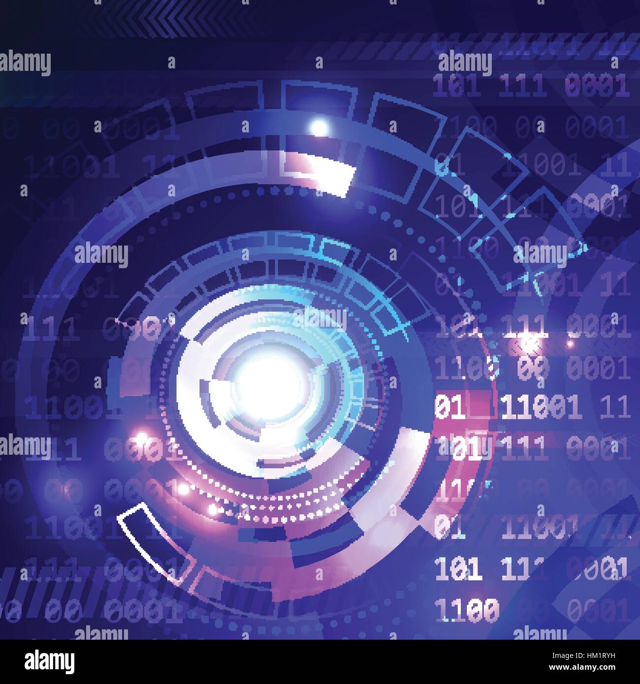Abstract technology background vector illustration in blue Stock Vector ...