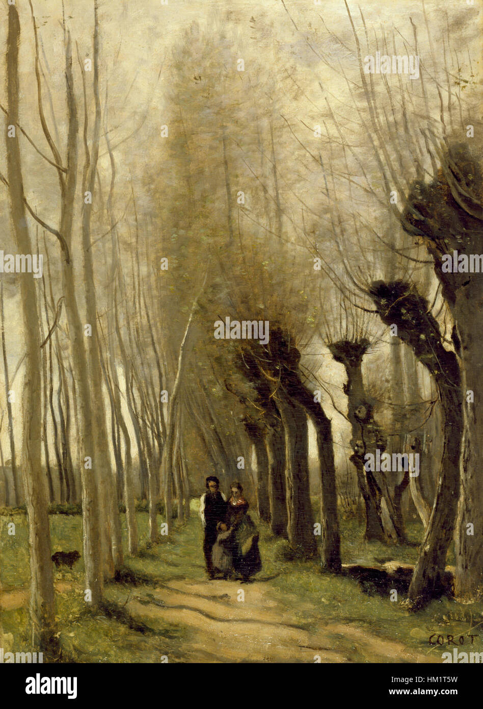 Jean-Baptiste-Camille Corot’s 'The Willows of Marissel' depicts a ...