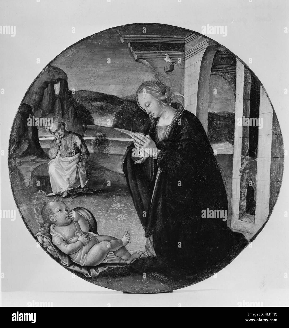 *The Nativity*, an Italian painting depicting the birth of Jesus Christ ...