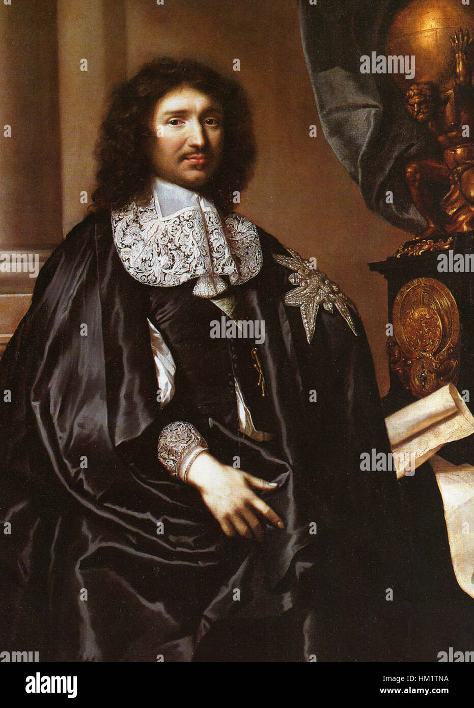 This portrait by Lefebvre depicts Jean-Baptiste Colbert, a French ...