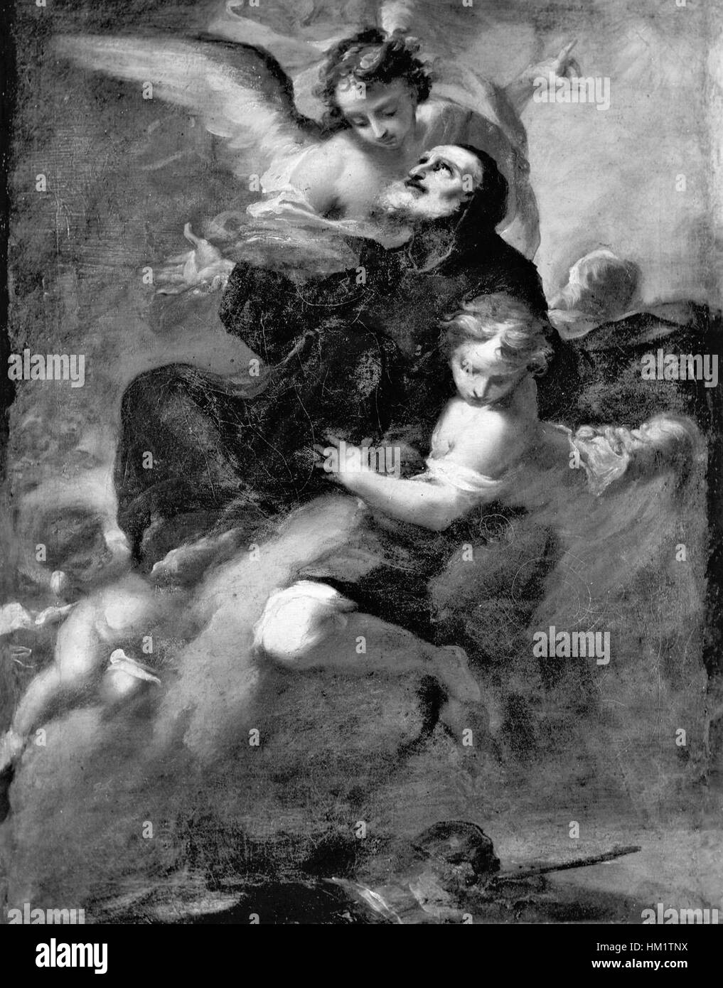 An Italian painting titled 'The Ecstasy of Saint Francis di Paola' from ...