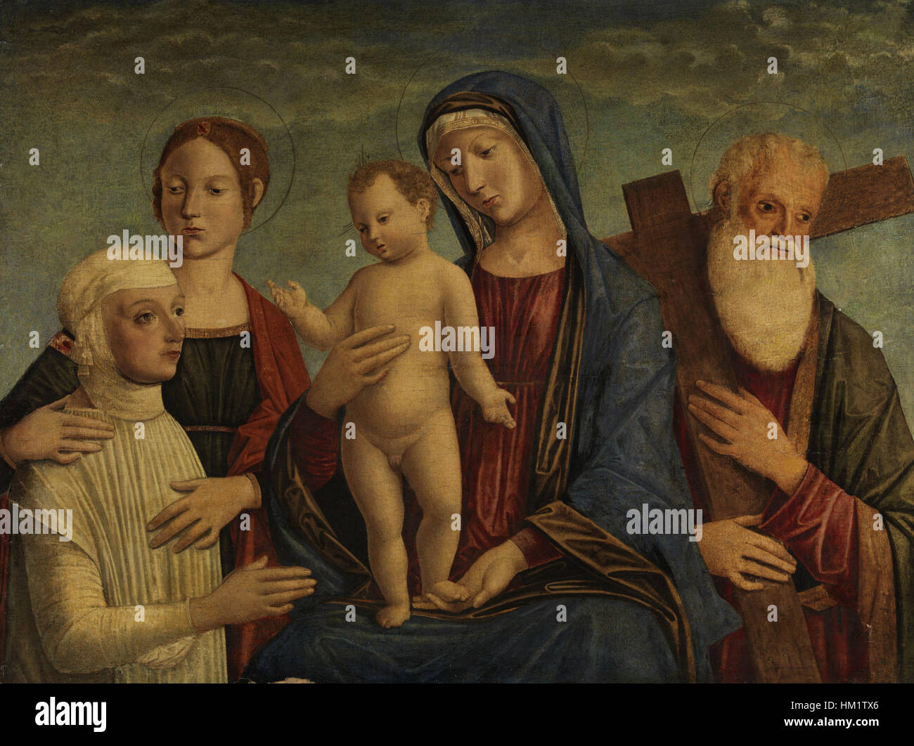 Bellini madonna and child with saints hi-res stock photography and ...