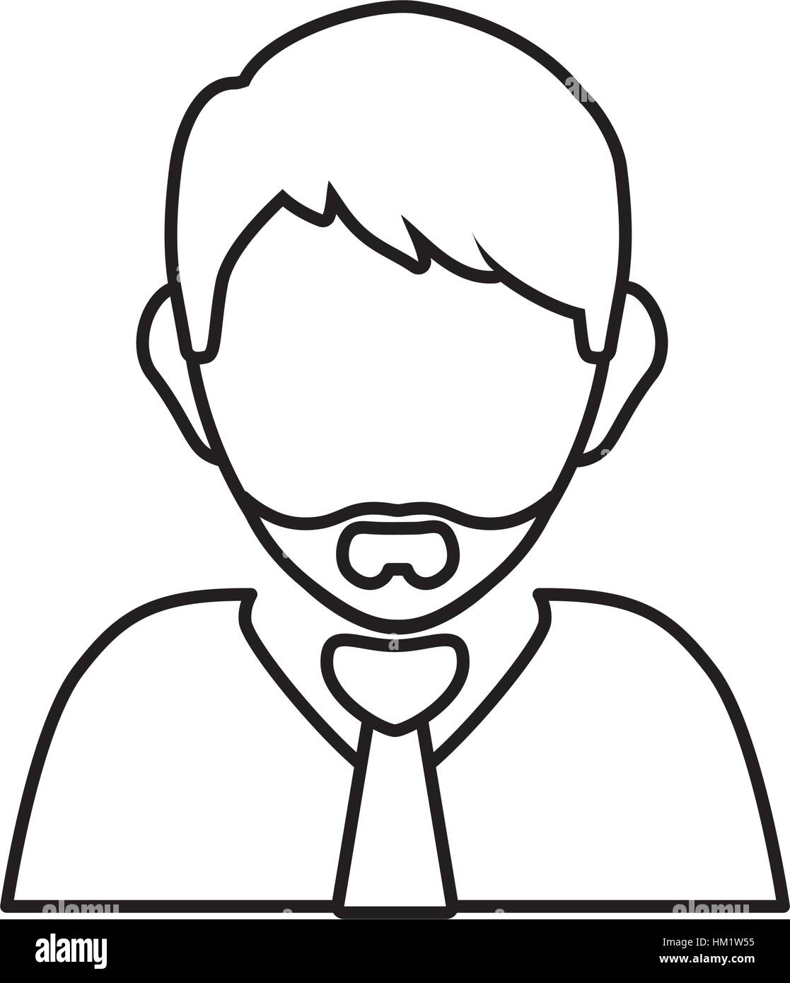 Businessman executive profile icon vector illustration graphic design ...