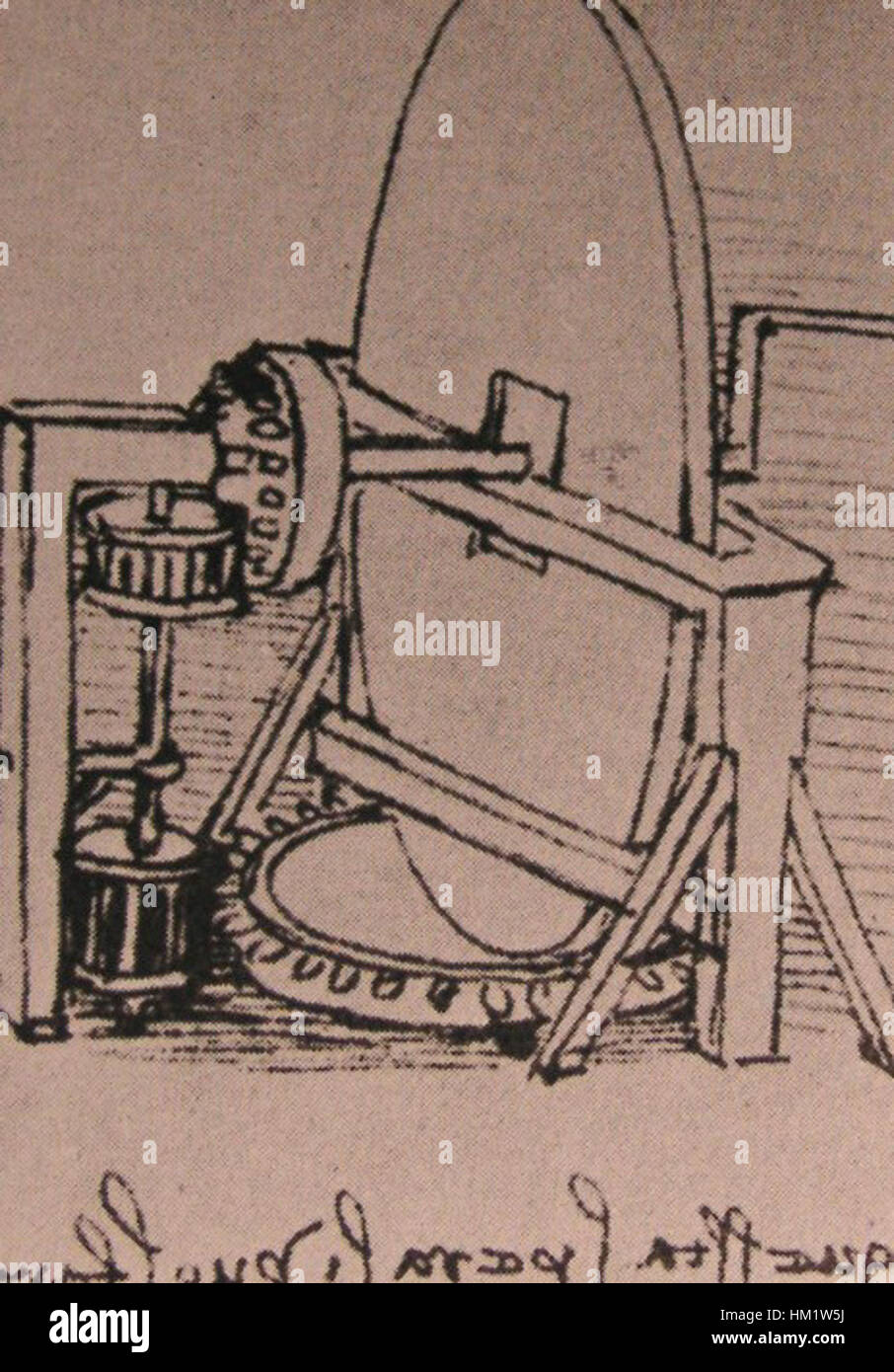 Leonardo da Vinci designed an innovative machine for grinding convex ...