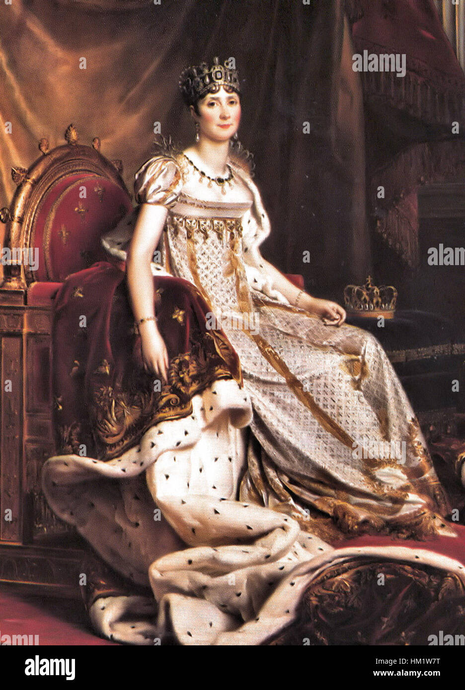 Josephine de Beauharnais, Empress of the French, is depicted in this ...