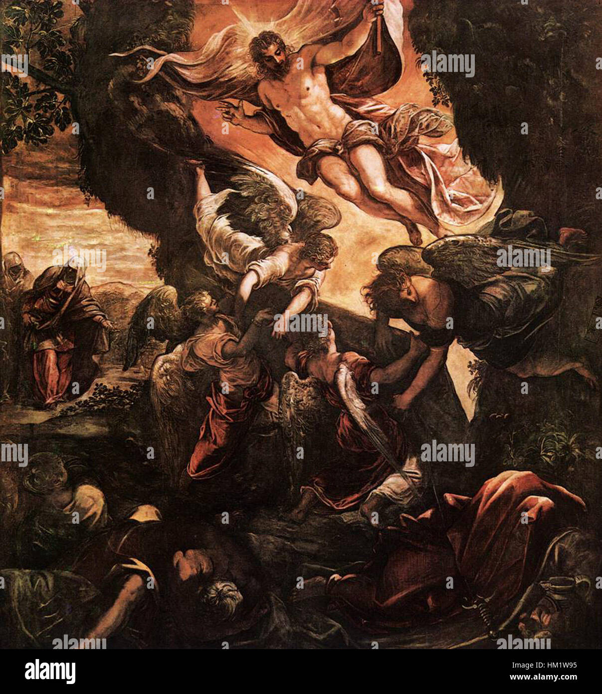 'The Resurrection of Christ' by Jacopo Tintoretto depicts the pivotal ...