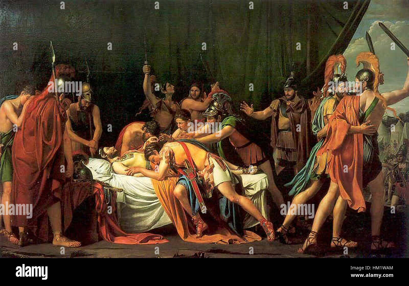 José Madrazo’s painting depicting the death of the warrior Viriathus ...