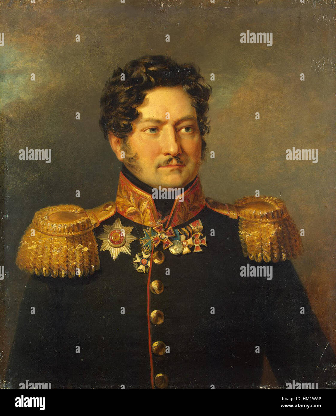 The painting 'Ignatyev 2' by Dmitry Lvovich captures a historical scene ...
