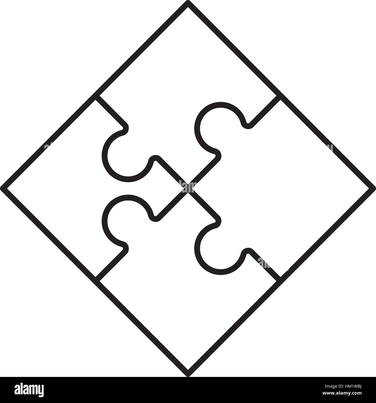Puzzle piece symbol icon vector illustration graphic design Stock ...