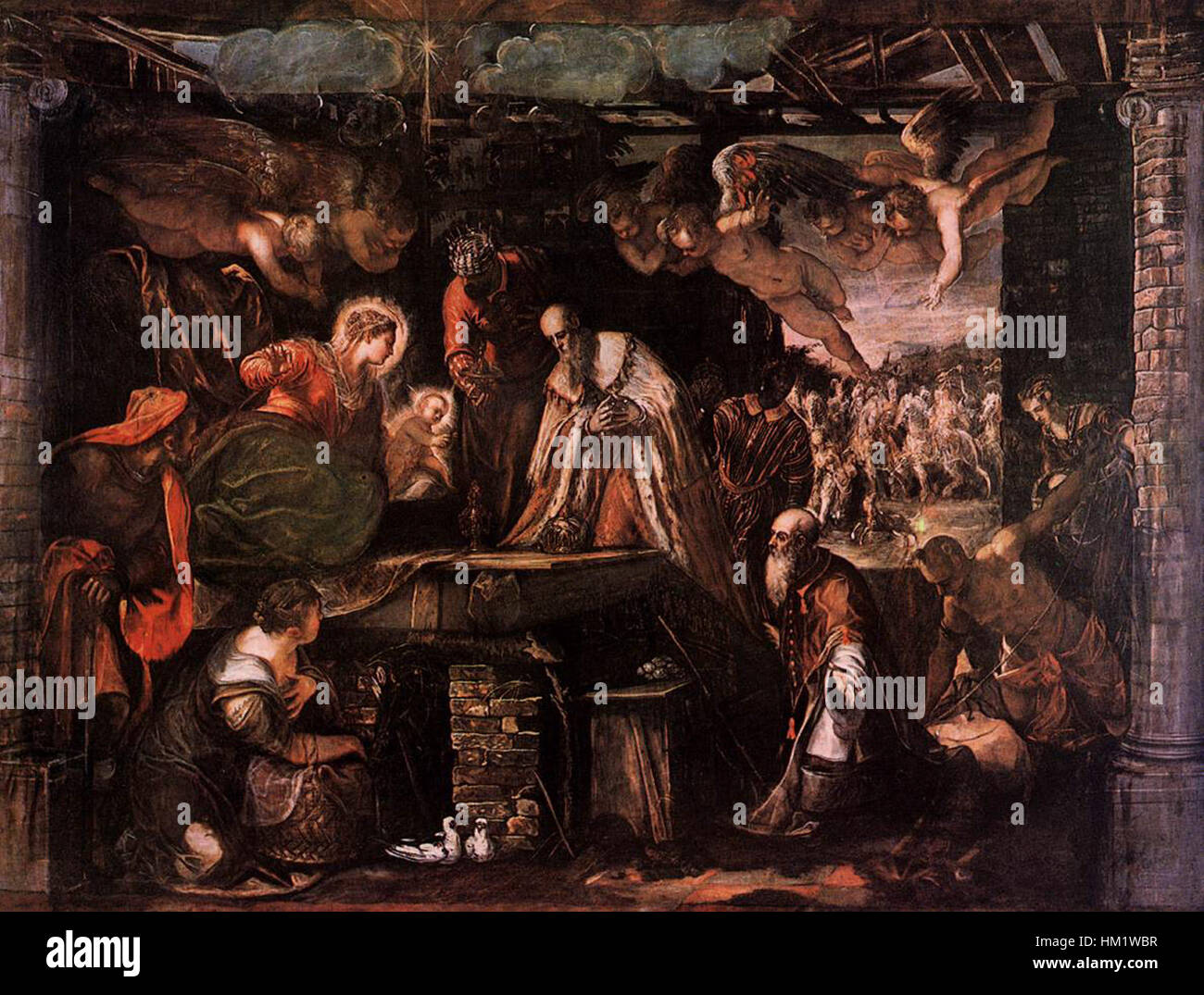 Jacopo Tintoretto’s 'The Adoration of the Magi' presents the biblical ...