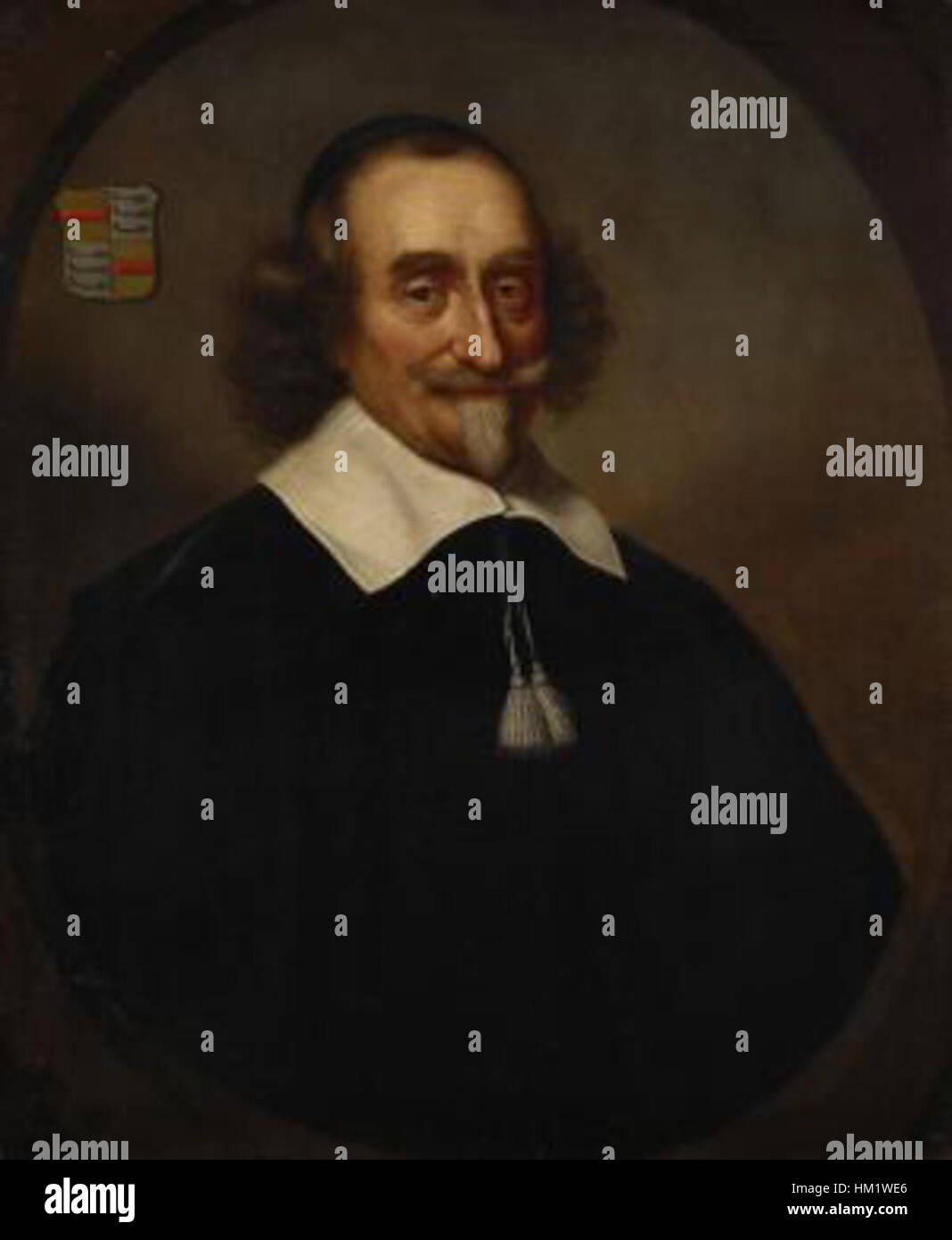 This portrait of Jan Bicker, an influential figure, is an oil painting ...