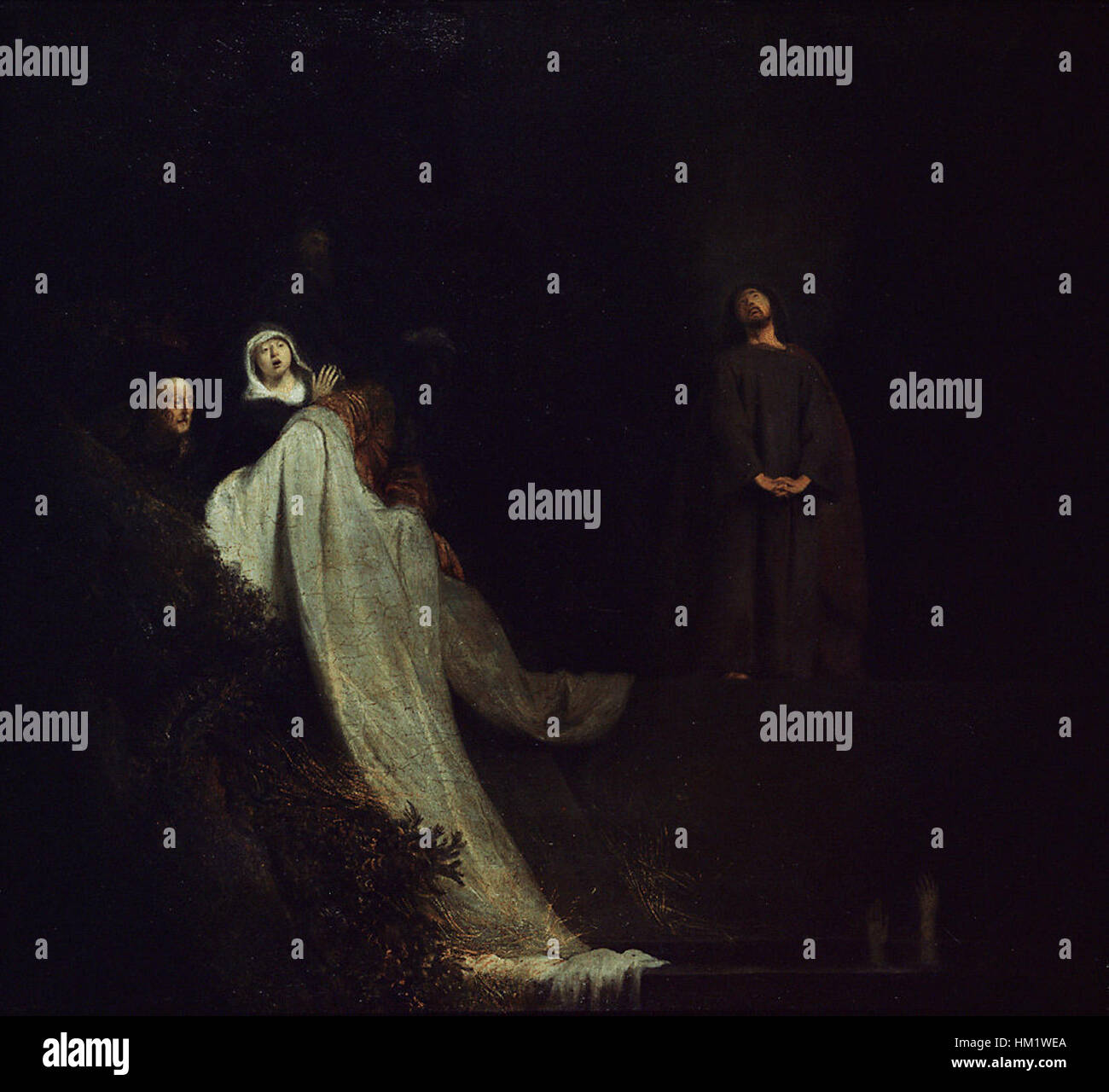 Jan Lievens - Opwekking van Lazarus Stock Photo - Alamy