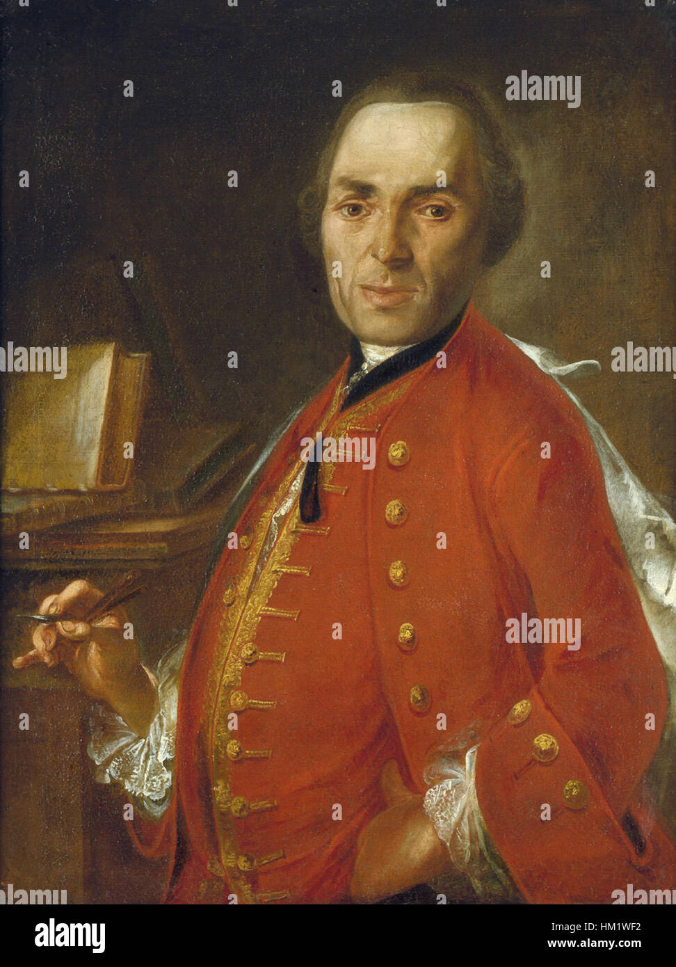 This portrait by Johann Christian Thomas Winck depicts Anton B ...