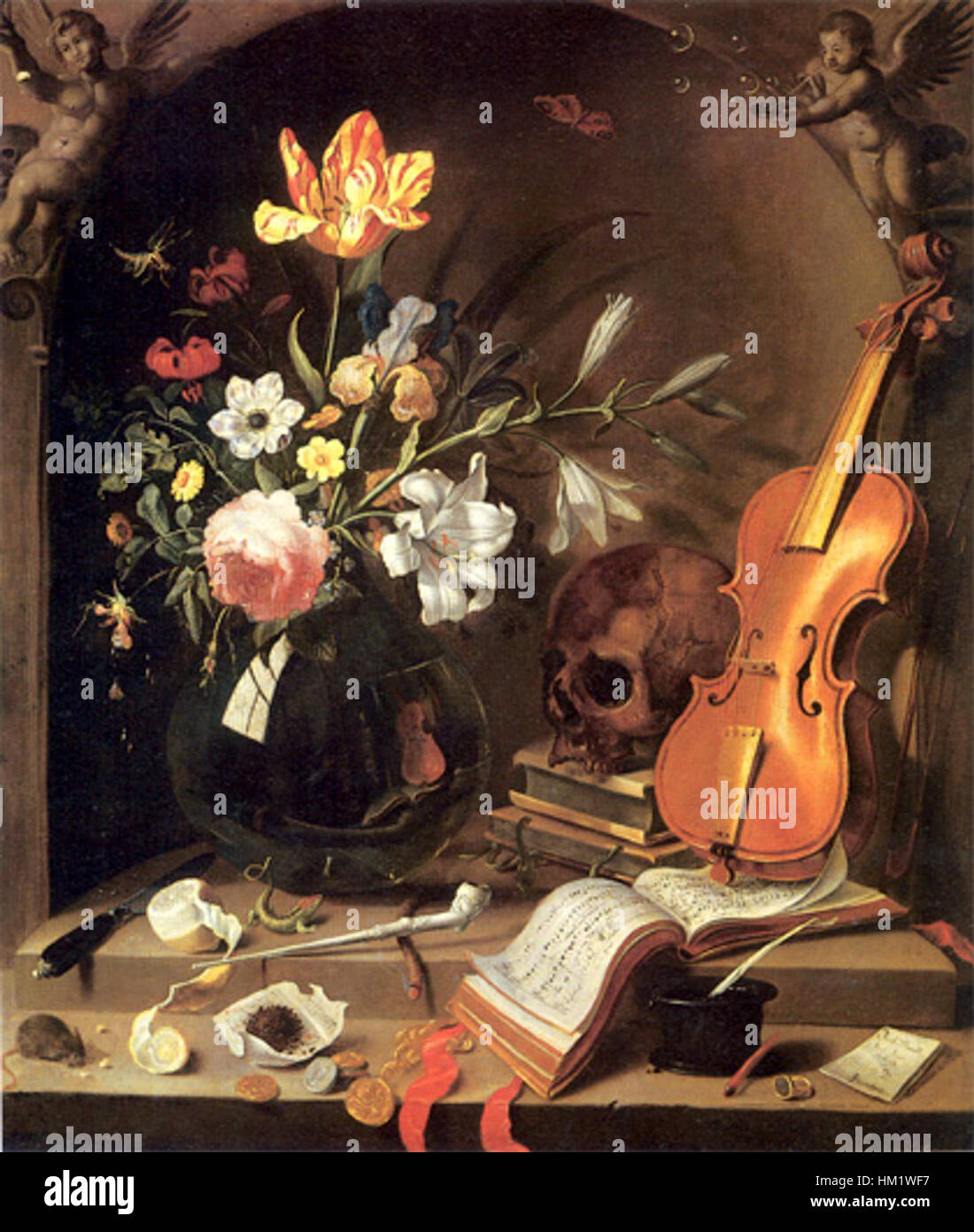 'Vanitas' by Jacob Marrel is a 17th-century Dutch still life painting ...